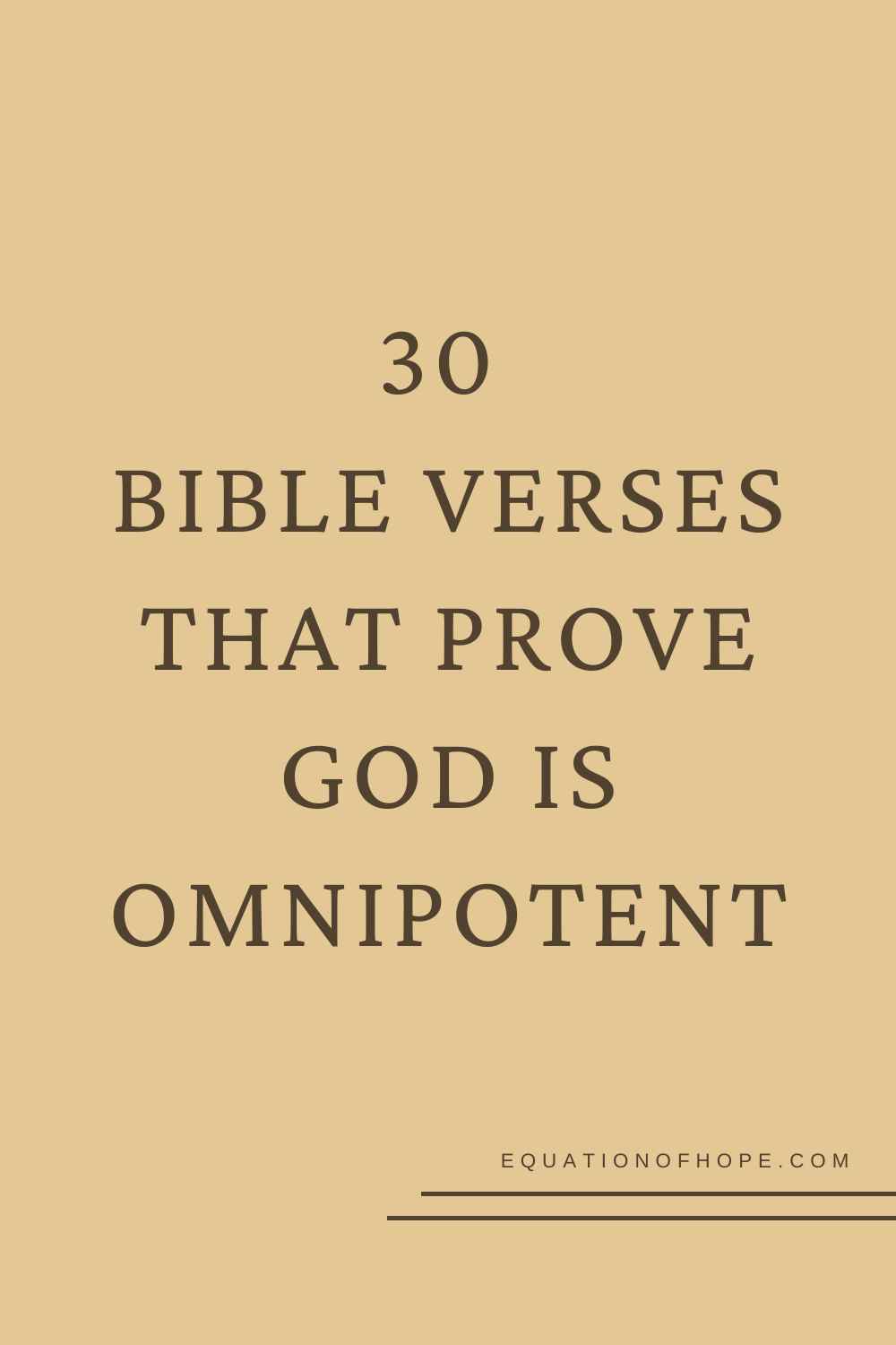 30 Bible Verses That Prove God Is Omnipotent - EQUATIONOFHOPE